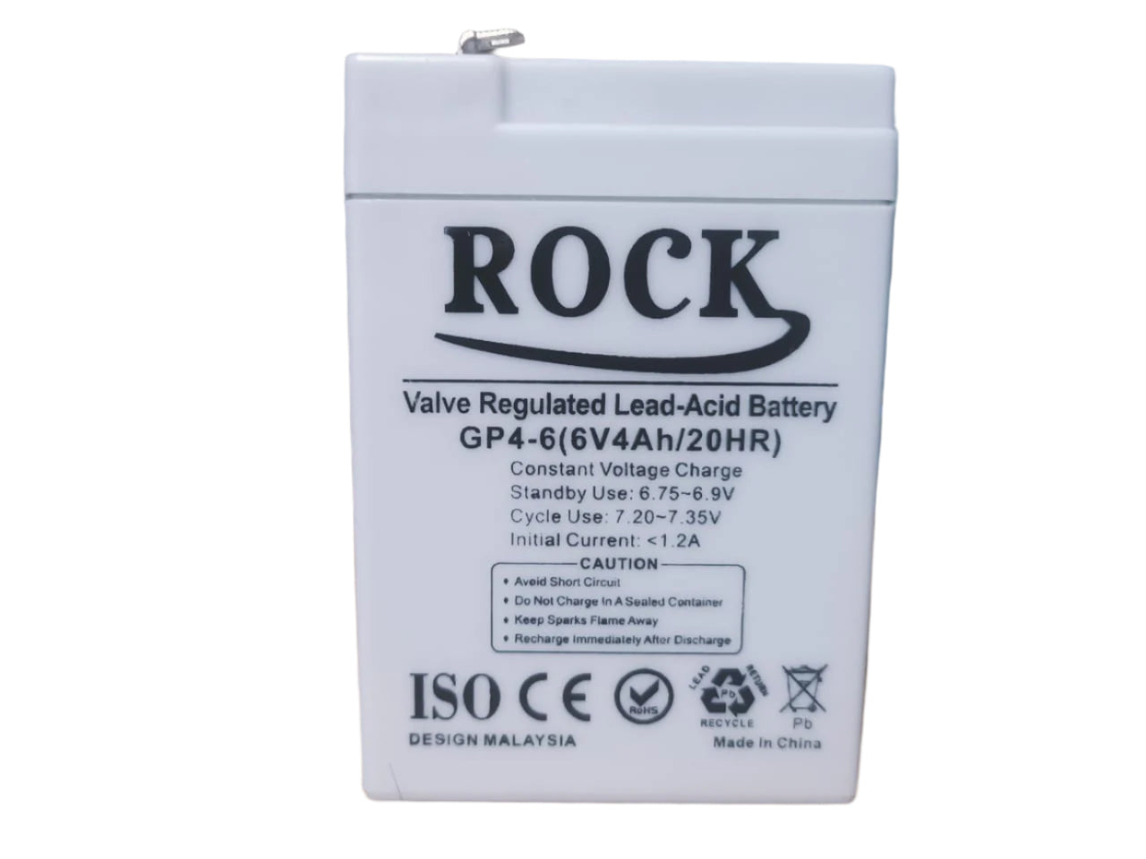 6v 4ah Rechargeable Battery - ROCK – Wide Market